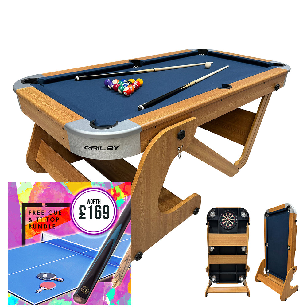 Riley 6Ft 6In Vertical Folding Pool Table | Riley BCE – www.rileybce.com