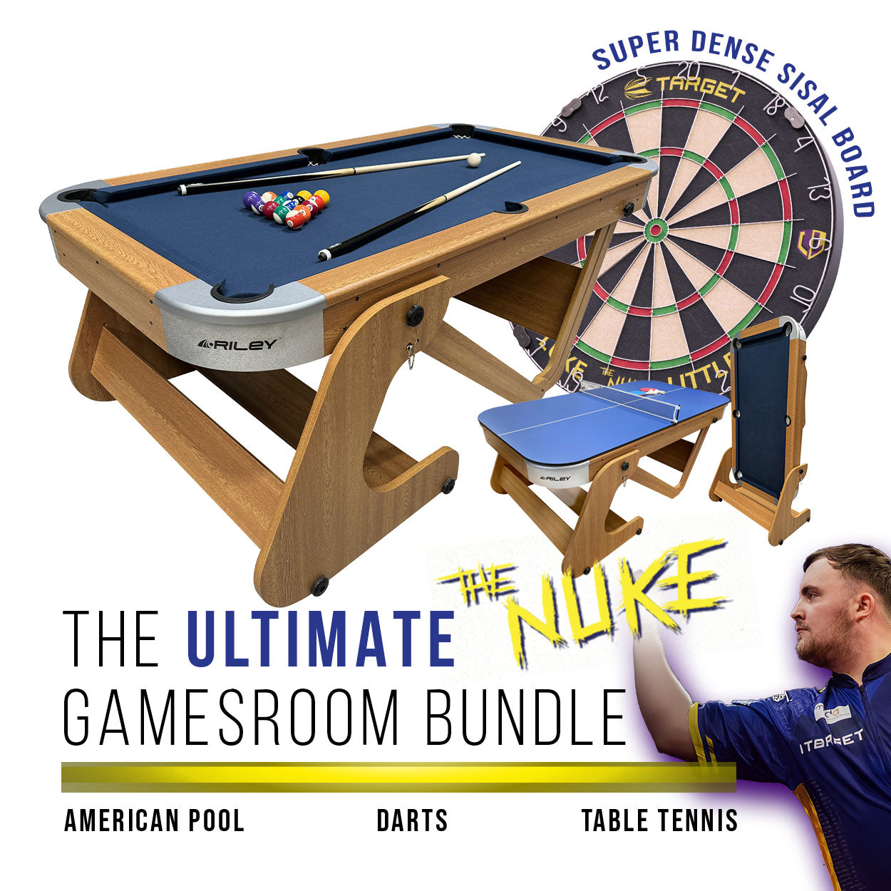 Riley 6Ft 6In Vertical Folding Pool Table | Riley BCE – www.rileybce.com