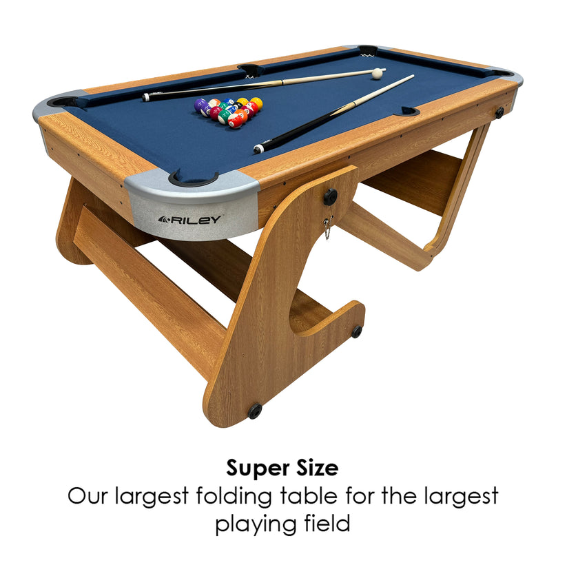Riley 6Ft 6In Vertical Folding Pool Table | Riley BCE – www.rileybce.com