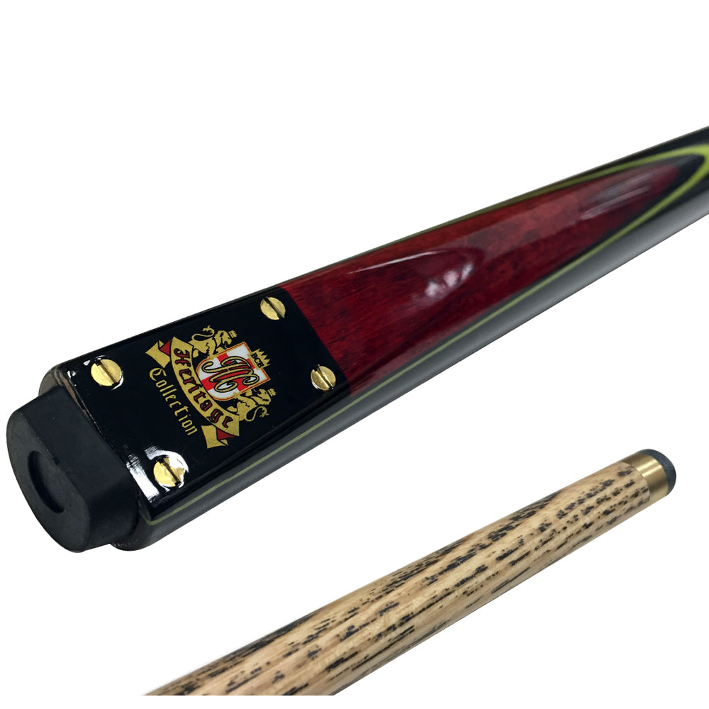 BCE Heritage 2 Piece Mark Selby Cue - 9.5mm Tip - 145cm- Black/ Red St ...